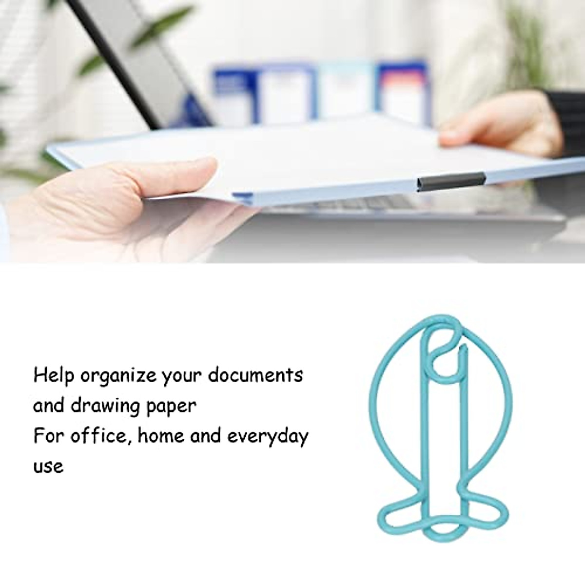 Office Clips, Fish Shape Metal Material Shaped Paper Clips for School