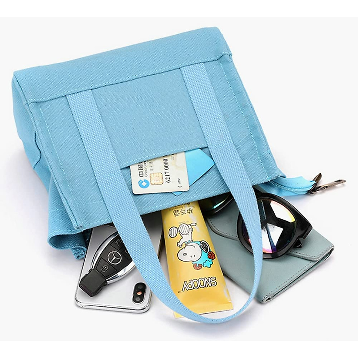 Tote Bag Women Canvas Handbag Hobo Crossbody Bag for Women Canvas Shoulder Bag Purse Mini Tote