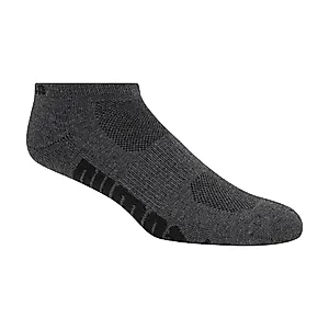 PUMA Men's 6 Pack Low Cut Socks, Charcoal, 10-13