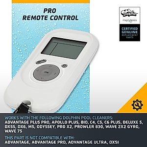 Dolphin Genuine Replacement Part — Pro Remote Control — Total Control of More Features from Your Hand — Part Number 99954226-R1