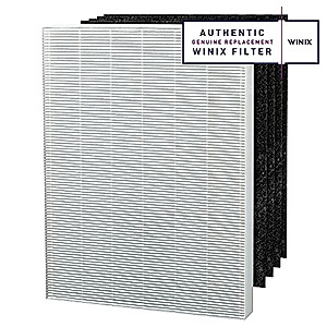 Genuine Winix 115115 Replacement Filter A for C535, 5300-2, P300, 5300, White/Black