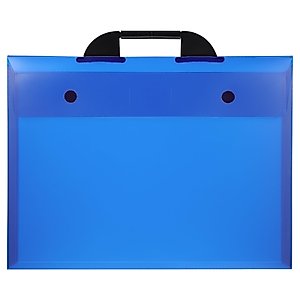 OATIPHO Filer Folders, File Organizer 18.5X14 Portfolio A3 Plastic Transparent Oxford Cloth Edge Waterproof Expansion Envelopes, Letter Booklet Expanding File for Office School Travel Art Music Use