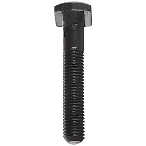 Te-Co 46201 Black Oxide Medium Carbon Steel T-Bolt, 3/8"-16 TPI, 1" Thread Length, 1-1/2" Length, 11/16" x 11/16" x 1/4" Head, 3/8" Table Slot (Pack of 2)