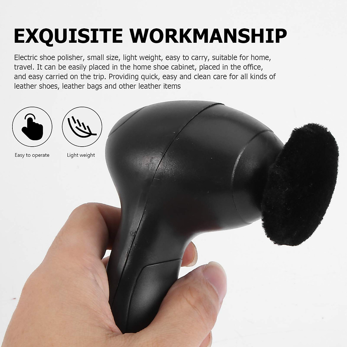 1 Set Electric Shoe Shiner Shoes Cleaning Tool Shoes Cleaning Kit Footwear Care Brush Leather Care Polisher Shoe Polisher Brush Cleaning and Polishing Tool Leather Polisher Kit