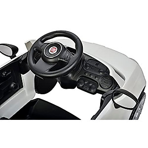 Best Ride On Cars Fiat 500 Push Car, White 37 x 19 x 12 inches, Large, White