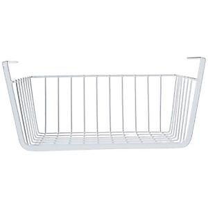 Home Basics Small Under-The-Shelf Basket, White