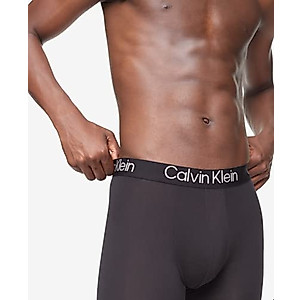 Calvin Klein Men's Ultra Soft Modern Modal Boxer Brief, 3 Black, S
