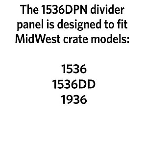 MidWest Homes for Pets Divider Panel Fits Models 1336TD, 1536 and 1536DD, Black