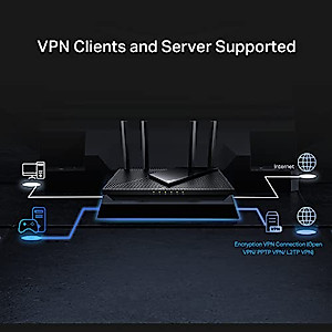 TP-Link AX3000 WiFi 6 Router (Archer AX55 Pro) - Multi Gigabit Wireless Internet Router, 1 x 2.5 Gbps Port, Dual Band, VPN Router, OFDMA, MU-MIMO, USB Port, WPA3, Compatible with Alexa