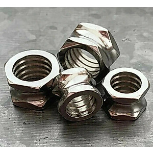 Lobal Domination PAIR of Steel Hexagon Screw Bolt Tunnels Double Flare Plugs Earlets Gauges (00g (10mm))