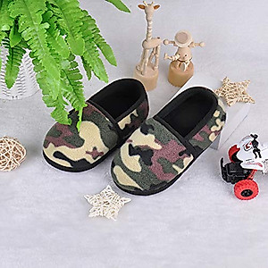 SIXXIN Camo Boys Slippers for Kids House Shoes Cozy Memory Foam Slippers Indoor Outdoor Boys Slippers Size 13 1