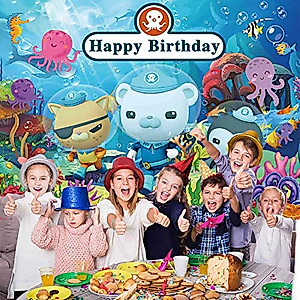 Octonauts Backdrop | Octopus Background | Birthday | Boy | Under The Sea Animals | Party Supplies | Photography 7x5Ft