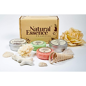 Shampoo Bars for Hair and Hair Conditioner Bar Set for All Hair Types Green Tea and Grapefruit 2 Shampoo Bars and 1 Grapefruit Conditioner Bar with 2 Tin Containers