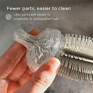 Smilo Baby Bottle Set with Stage 0 Slow Flow Anti Colic Nipple, 10 Oz / 300 ml Capacity, 3X Pack of Anti Colic Baby Bottles 0-3 Months - Plum Purple