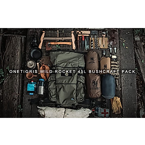 OneTigris WILD ROCKET 45L Backpack - Durable 500D Cordura Nylon ALICE Pack, Hiking Daypack for Outdoor Adventures