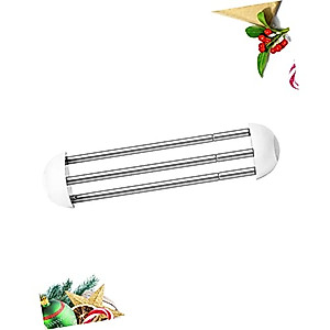 Cabilock 2pcs Holder Creative Mount White Retractable Mounted Wall Shoes Home Bathroom Free Rack for The Punch Off Steel Shelf Stainless Any Floor Organizer Shoe Keeps Slippers Storage