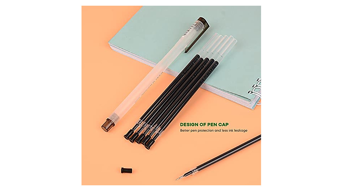 M&G Gel Ink Refill, Extra Fine Needle Tip 0.5mm Black Ink Refills for ...