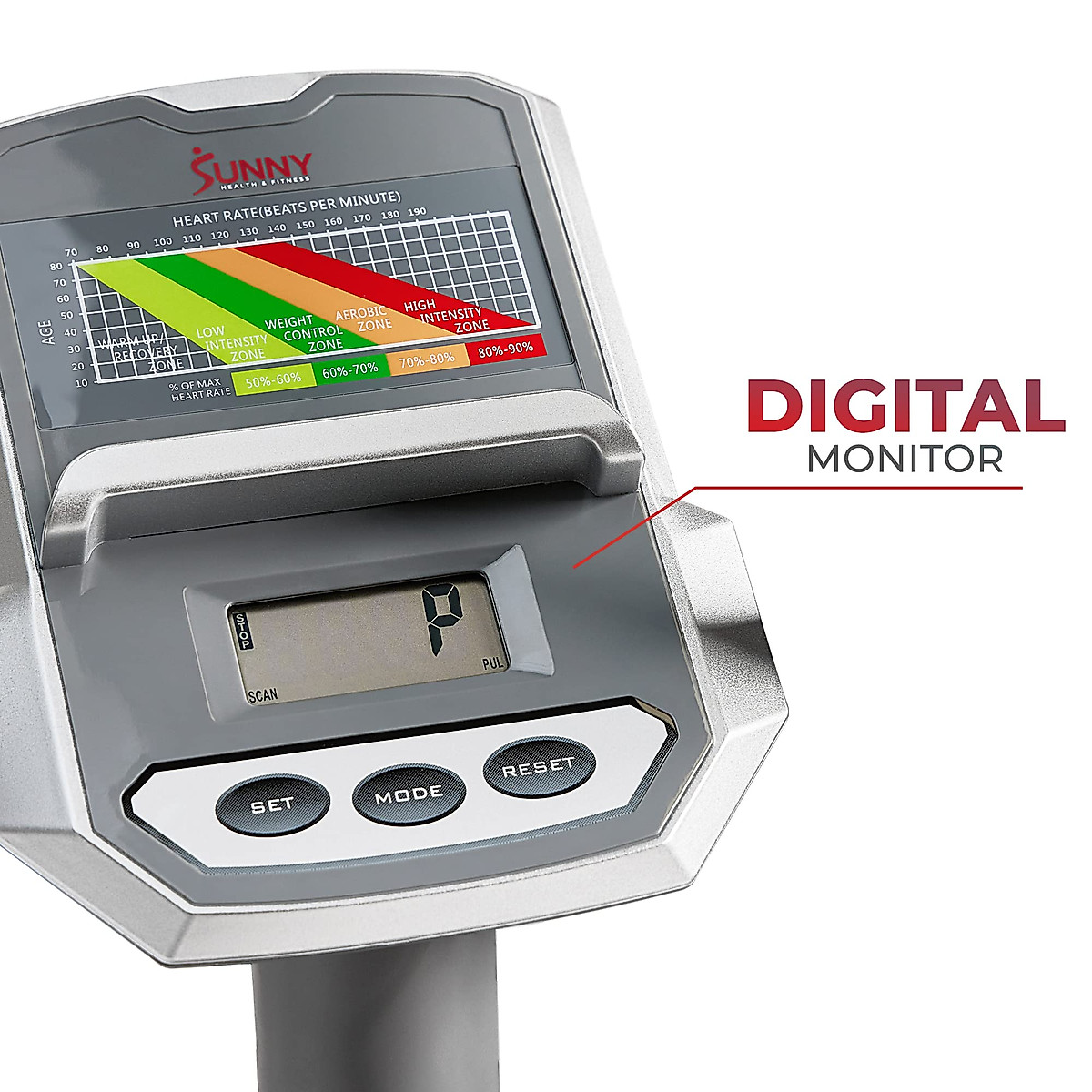 Sunny Health & Fitness Essentials Series Smart Elliptical Trainer with Exclusive SunnyFit® App Enhanced Bluetooth Connectivity - SF-E322002