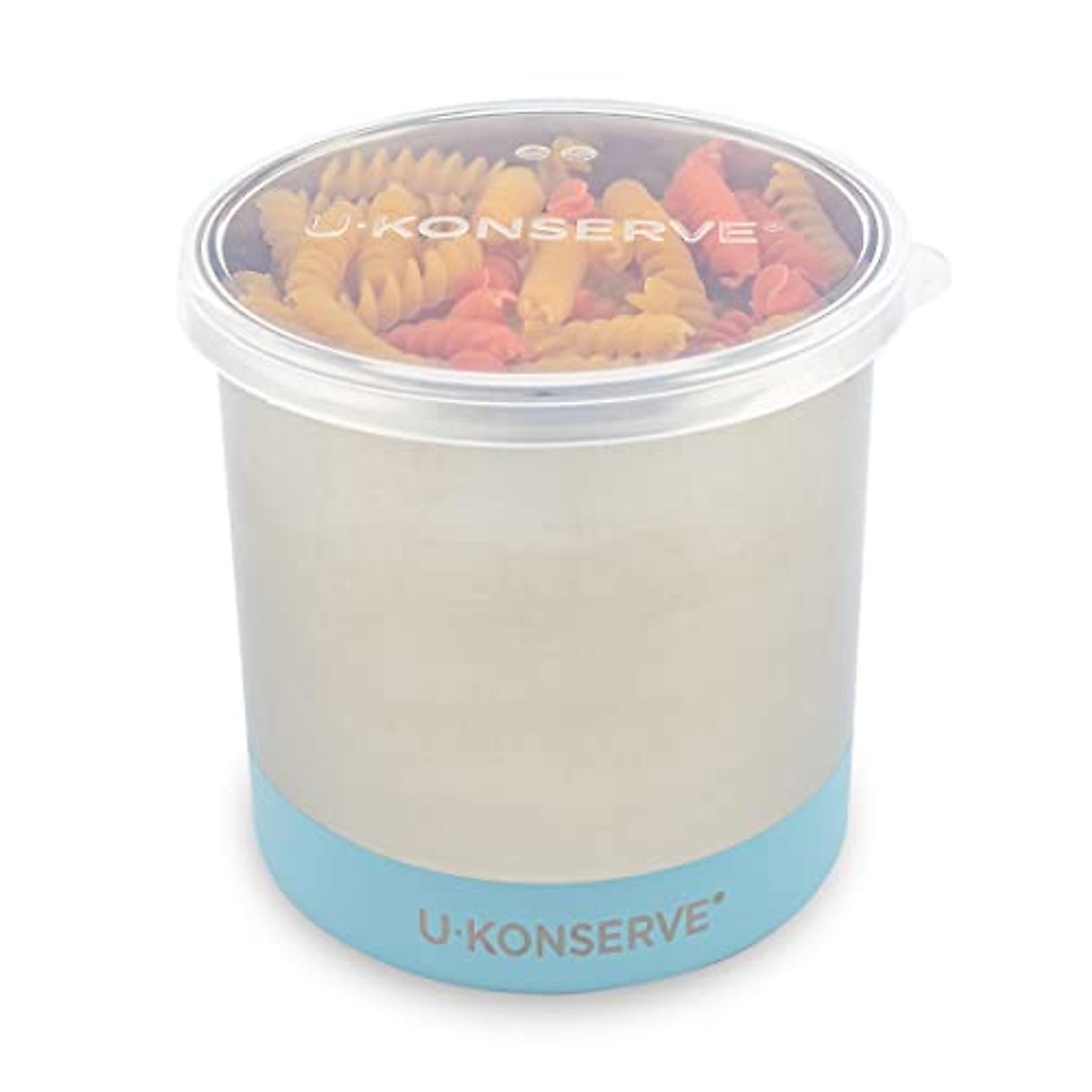 U Konserve Stainless Steel Bulk Food-Storage Canisters 32oz - Clear Silicone Lid - Airtight - Kitchen Containers - Dishwasher Safe - Plastic Free