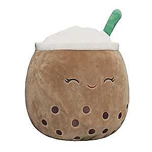 Squishmallows Flip-A-Mallows 12-Inch Brown Boba Tea and Pink Cupcake Plush - Add Bernice and Clara to Your Squad, Ultrasoft Stuffed Animal Medium-Sized Plush Toy, Official Kelly Toy Plush