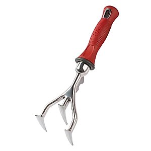 Garden Weasel Tiller – Till & Cultivate with Ease! – Features Dependable Aluminiron Construction, Non-Slip Comfort Grip, Two-Sided Prongs