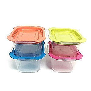 Lock Star Food Container 8 Set, Meal Prep Containers, Food Storage Containers, BPA Free Lunch Boxes, Microwave, Oven, Freezer Safe