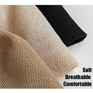 YOFARCHOY Lightweight Packable Sun Hat for Women Foldable Sunhats Woven Bucket Hats Packable Beach Hat Floppy Knitted Woven Hat Khaki