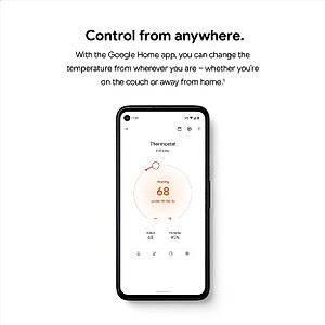 Google Nest Thermostat - Smart Thermostat for Home - Programmable WiFi Thermostat - Compatible with Alexa - Snow (Open Box)