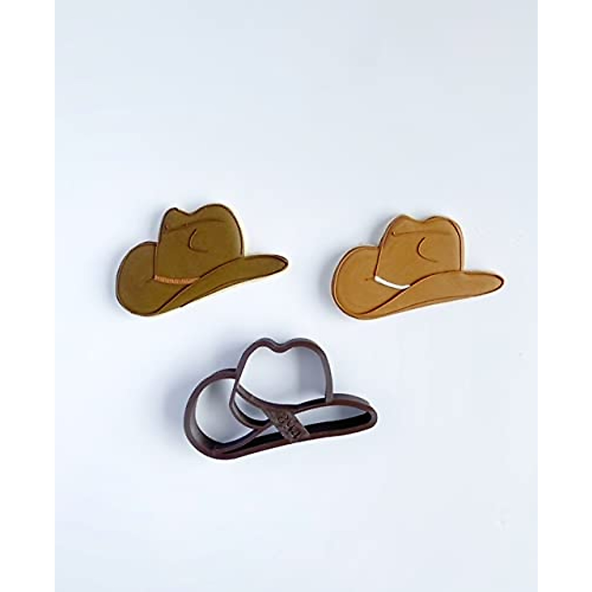 COWBOY COOKIE CUTTERS Wild West Country Cowboy Cowgirl Boot And Rustic Western Rodeo Hat Cookie Cutters Made In America (2 Pack)