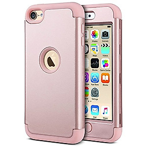 ULAK Compatible with iPod Touch 7 Case, iPod Touch 6 Case, iPod Touch 5 Case, Heavy Duty High Impact Knox Armor Case Cover for iPod Touch 5th/6th/7th Generation, Purple