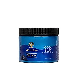 As I Am Curl Color - Cool Blue - 6 ounce - Color & Curling Gel - Temporary Color - Medium Hold - Vegan & Cruelty Free