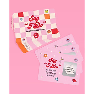 xo, Fetti Bachelorette Scratch Off Card Game Gift - 25 Dares | Bachelorette Party Decorations, Bride to Be Gag Gift, Bridesmaid Favors, Bridal Shower Supplies, Dare Girls Night Out