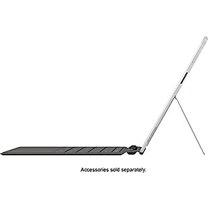 Microsoft Surface Pro X, 13" PixelSense Touchscreen Display, SQ1, 8GB Memory, 128GB Solid State Drive, Qualcomm Adreno 685 GPU, Windows 10 Pro, E5D-00001, Platinum (Renewed)