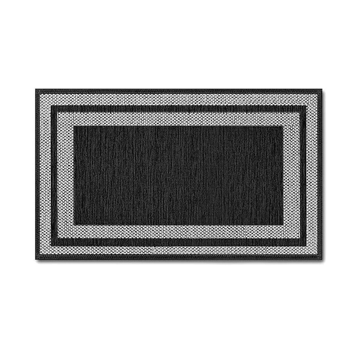 Artoid Mode Black Washable Non-Slip Kitchen Rugs Doormat, Absorbent Rubber Backing Halloween Kitchen Mats Front of Sink Kitchen Mats for Floor Home Decor 17x29 Inch