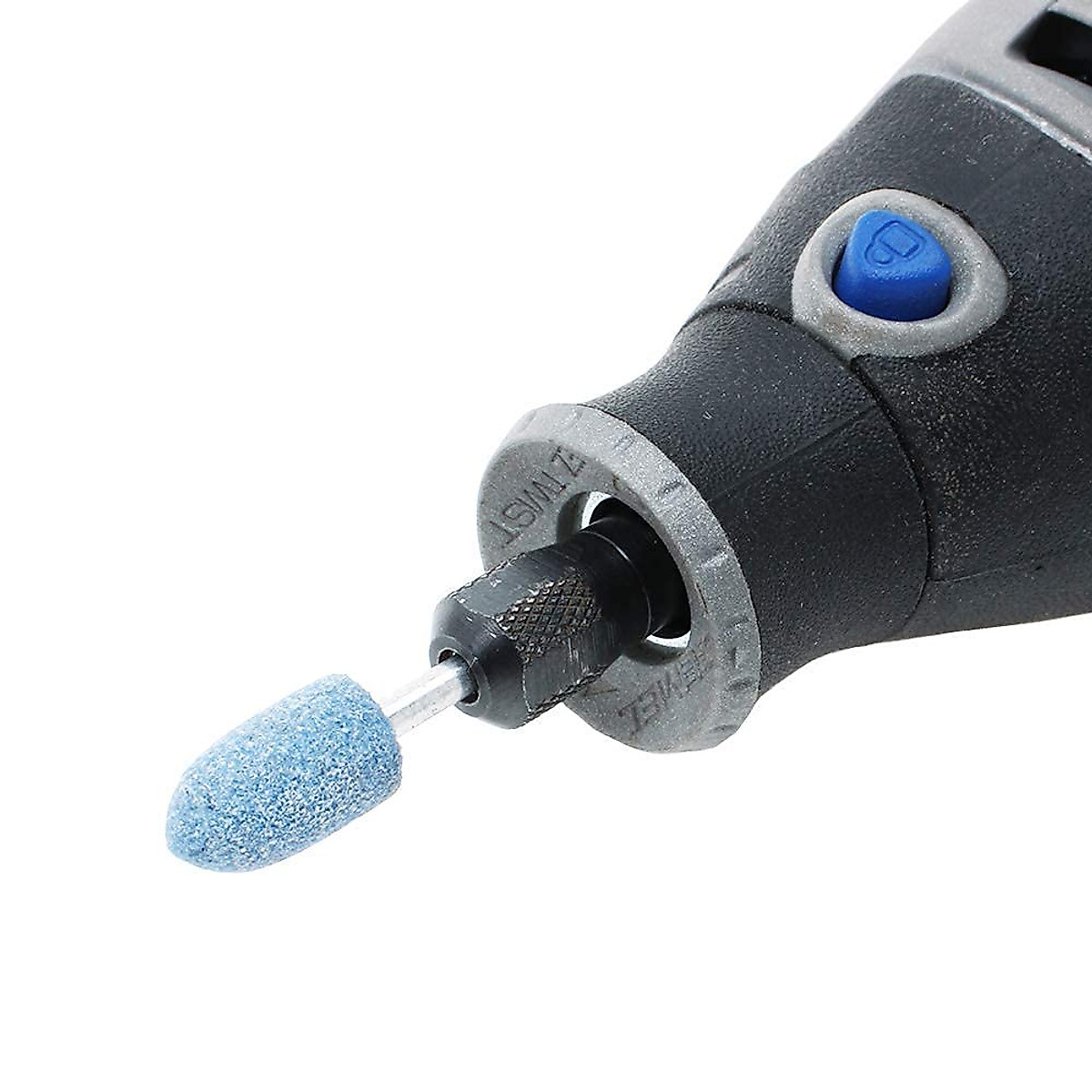 AUTOTOOLHOME 1/8" Shank Abrasive Mounted Stone Grinding Bits Sanding Drill Bit for Rotary Tool Flap Wheel for Grinding, Polishing, Deburring Ferrous Metal 10 Pack