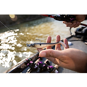 Berkley PowerBait Hollow Belly Fishing Soft Bait, 4", HD Yellow Perch