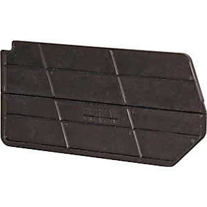 Durham PB30176-08 Polypropylene Vertical Divider for PB30240-21 and PB30250-21 Hook-On Bins, 1/4" Length x 15" Width x 6-3/4" Height, Black (Pack of 6)