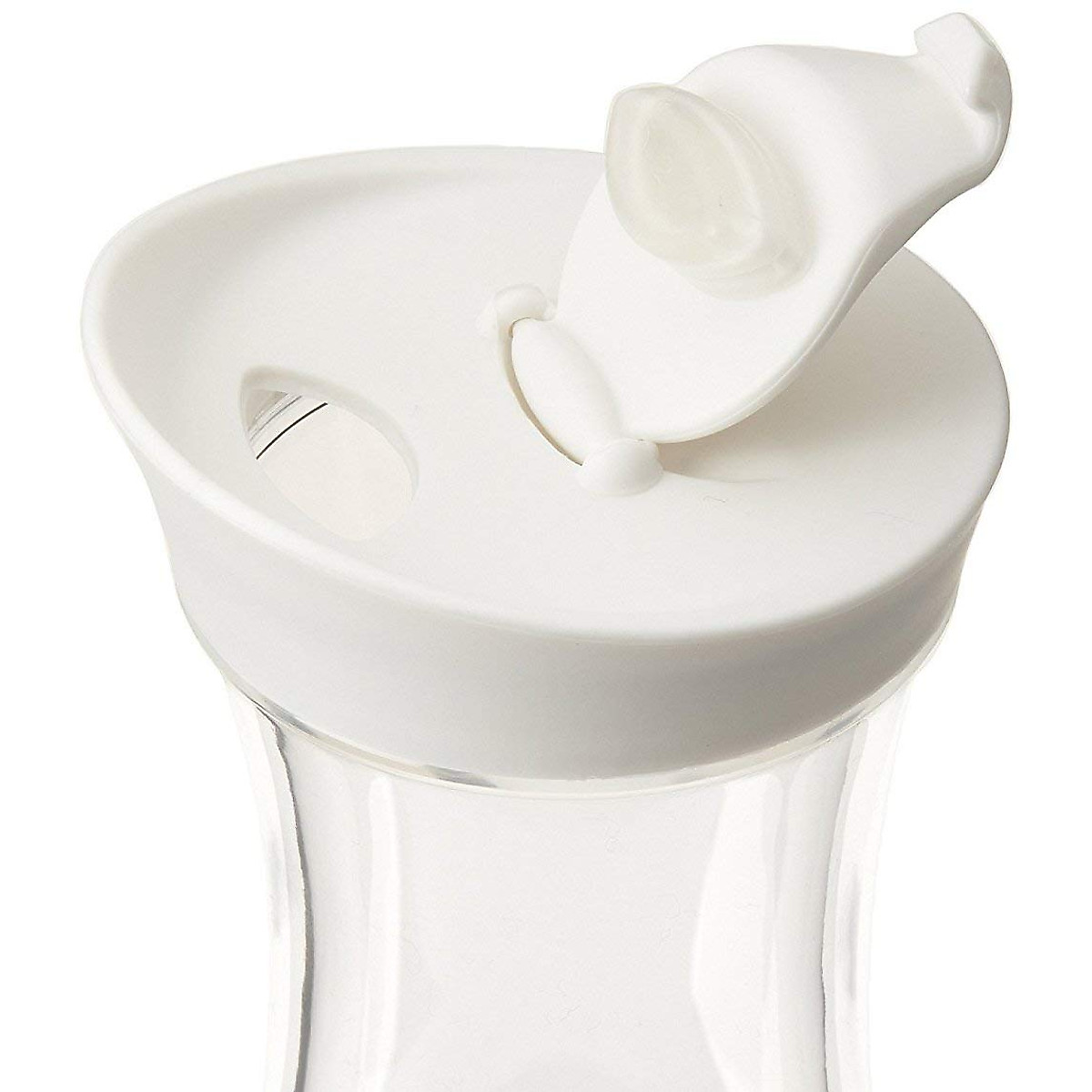 2 Pack - Large White (clear) Plastic Carafe Pitcher -Acrylic -BPA Free -57 oz.(1.7 LT.) - Durable - For Juice - Water - Wine - Iced Tea or Milk- Not Suitable for Hot Drinks - No Stickers! (2)