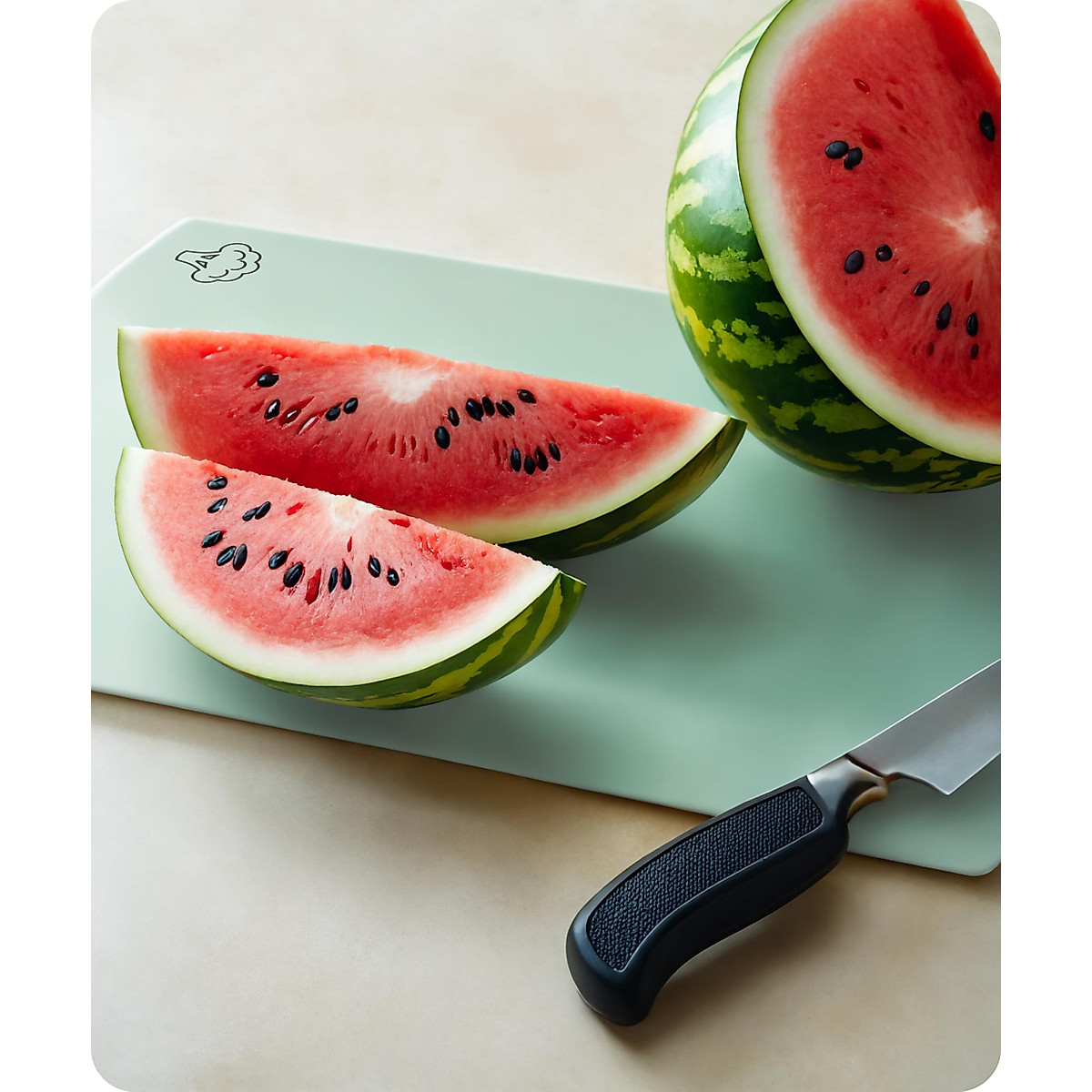 Extra Thin Flexible Cutting Boards for Kitchen - Cutting Mats for Cooking, Colored Cutting Mat Set with Easy-Grip Handles | Non Slip Cutting Sheets, Flexible Plastic Cutting Board Set of 3 (15"x12")