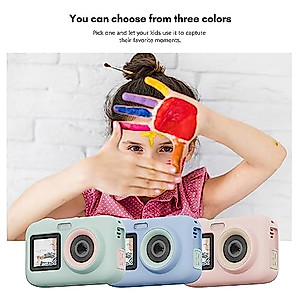 XIXIAN 1080P Digital Camera Kids Camera 12MP HD Children Digital Video Camera Kids Selfie Camera for Boys And Girls 2.4-inch LCD Screen Dual Lenses Birthday Gift Festival Gift Great Gift for Childeren