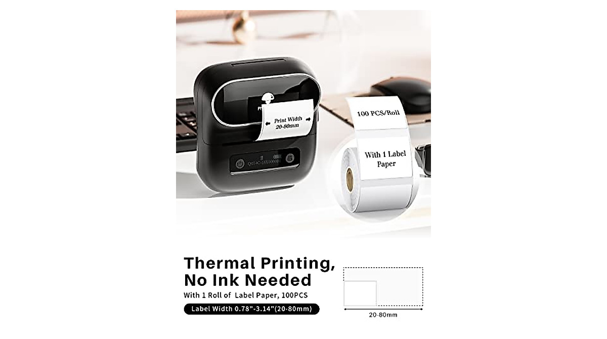 Itari M220 Bluetooth Label Maker & Barcode Printer