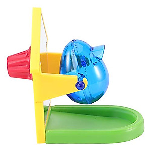 PATKAW Parrot Feeding Perch Bird Foraging Toy Parrot Foraging Toy Bird cage Feeder Parrot Training Toy Parrot Slow Feeder Birds Toys