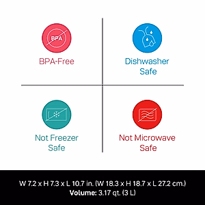 Tupperware Brand Onion & Garlic Smart Container - Keep Contents Firm & Fresh - Store Up to 6lbs - Dishwasher Safe