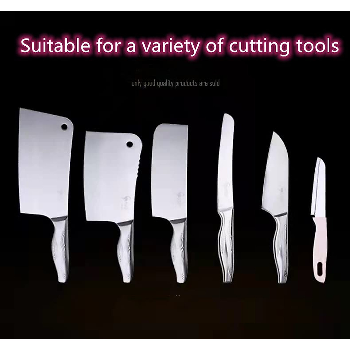 Eczixnczo Knife Sharpening Rod Steel Professional Kitchen Sharpener Honing Rods knife honing rod13 Inch Steel Rod