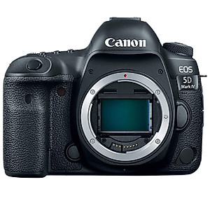 Canon EOS 5D Mark IV DSLR Camera w/EF 24-105MM F/4 L is II USM Zoom Lens + 75-300mm F/4-5.6 III Lens + LED Always on Light + 128GB Memory, Filters, Case, Tripod + More (32PC Bundle Kit)