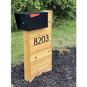 Floating House Numbers - 5 Inch Modern Address House Numbers With Nail Kit And Instructions Easy To Install High Gloss Black Number 2