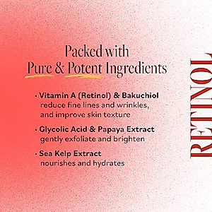 Derma E Anti-Wrinkle Cleanser – Anti-Aging Face Wash with Glycolic Acid and Vitamin A – Gentle Cleansing and Exfoliating Facial Wash Removes Makeup, Oil and Impurities, 6 oz