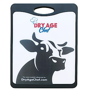 Dry Age Chef German Stainless Steel Chef/Butcher Knife & Hybrid Cutting Board Combo
