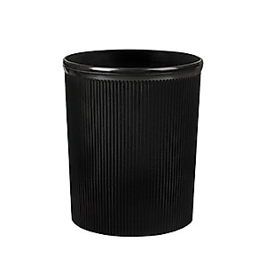 carrotez Bathroom Trash can, Small Trash Can, 2 Gallon, Office Trash can, Black Waste Basket, Plastic Garbage Container Bin for Bathroom, Kitchen, Bedroom, Under Desk, Dorm, Office