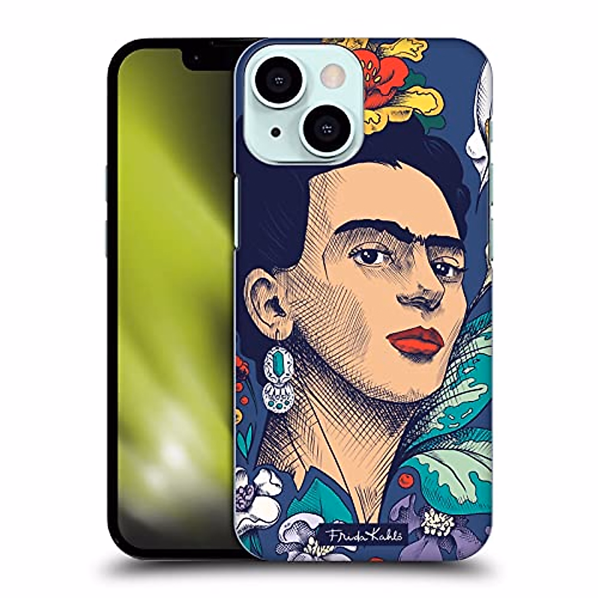 Head Case Designs Officially Licensed Frida Kahlo Flowers Sketch Hard Back Case Compatible with Apple iPhone 13 Mini